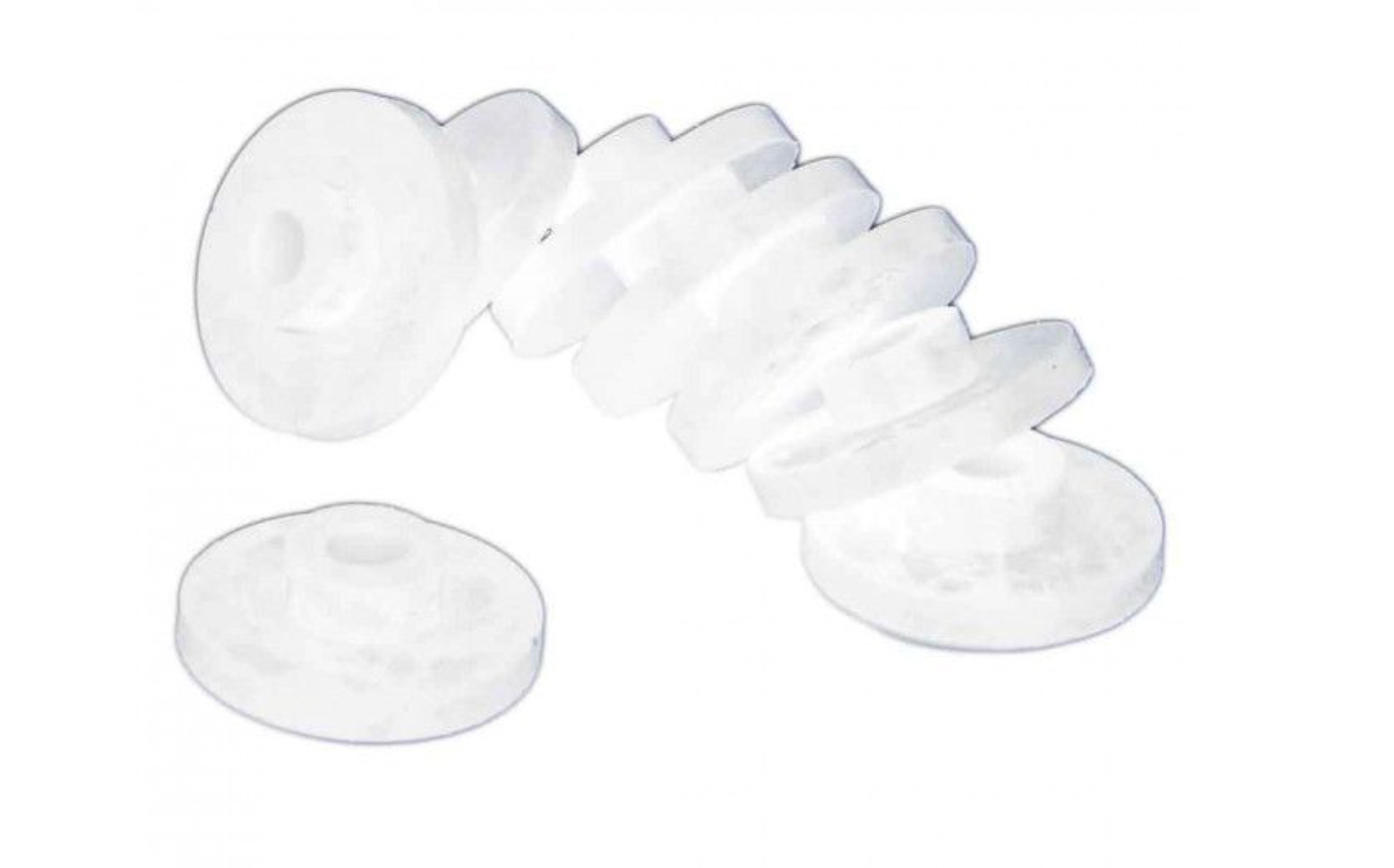 WHITE RUBBER WASHERS FOR WHITE PVC PIPE CLAMPS (480 PC) – Radon Supplies