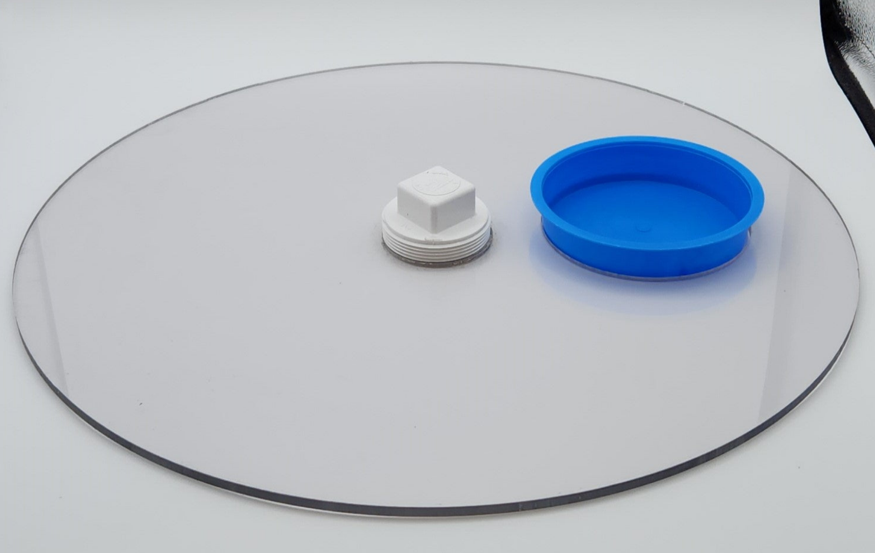 Clear Pre-Drilled Sump Covers (16" - 24") – Radon Supplies