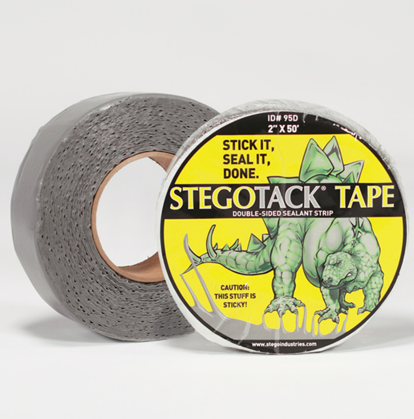 Vapor Barrier tape 2" x 50' Double-Sided Adhesive Strip – Radon Supplies
